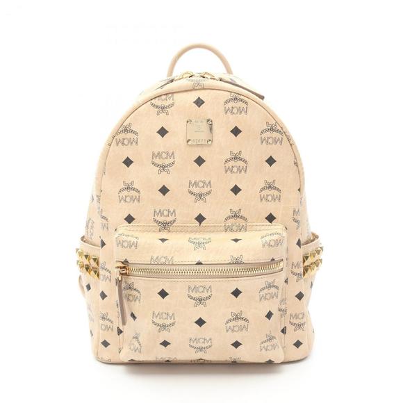 MCM | Bags | Mcm Beige Leather Backpack | Poshmark